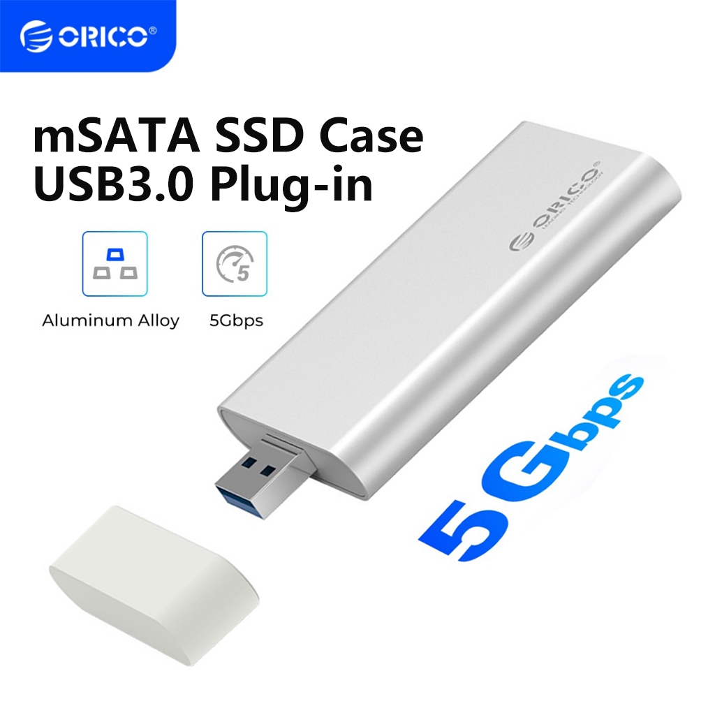 ORICO mSATA SSD Enclosure USB3.0 Plug-in Port All Aluminum Case Mini ... ORICO mSATA SSD Enclosure USB3.0 Plug-in Port All Aluminum Case Mini ...
