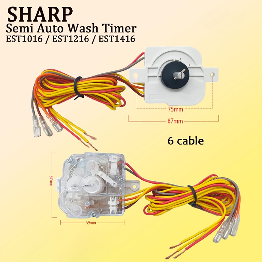 (100% ORIGINAL!! ) SHARP WASH TIMER DXT35DF-G WASHING MACHINE SEMI-AUTO ...