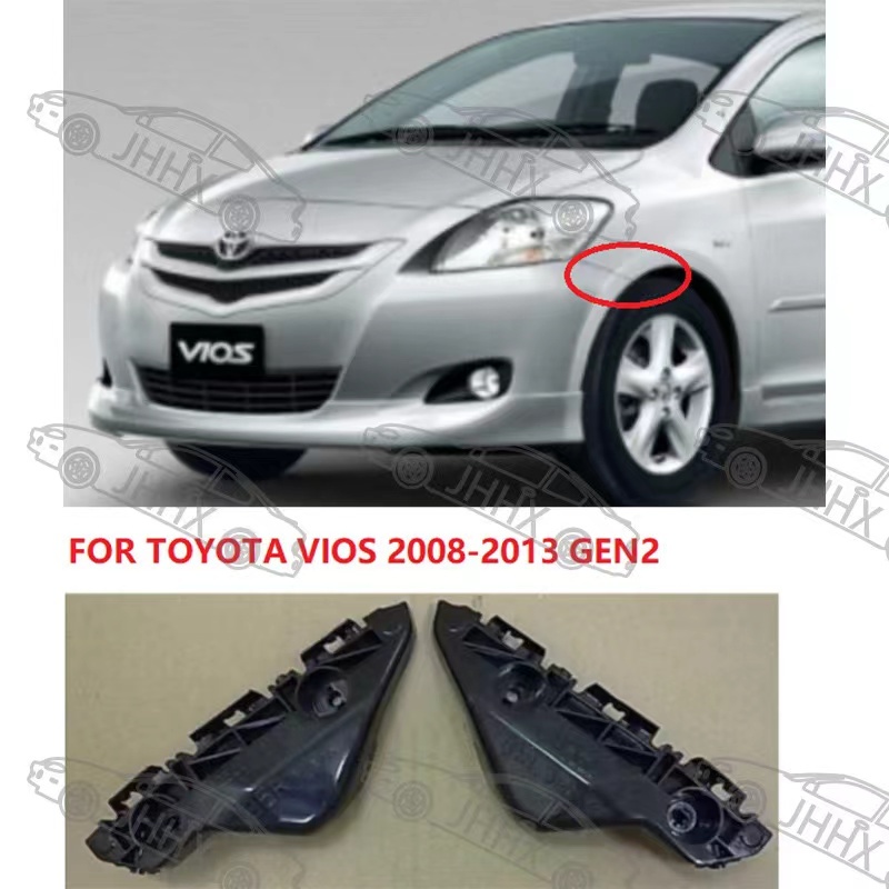 Front bumper guards for Toyota Vios Gen2 2008, 2009, 2010, 2011, 2012 ...