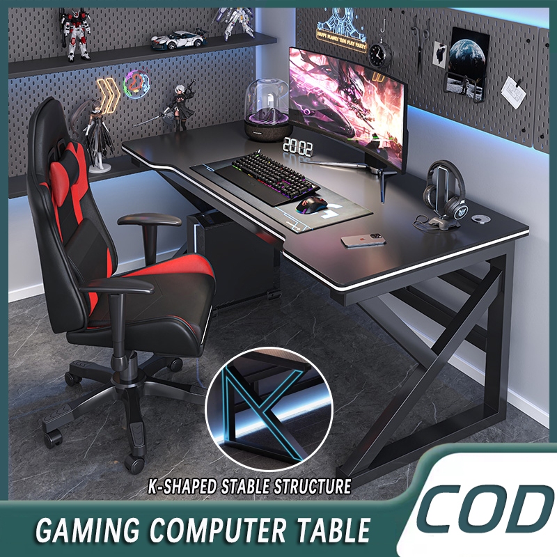 【Hot sales】Computer Desk Gaming Table Modern Home Desk Student Learning ...
