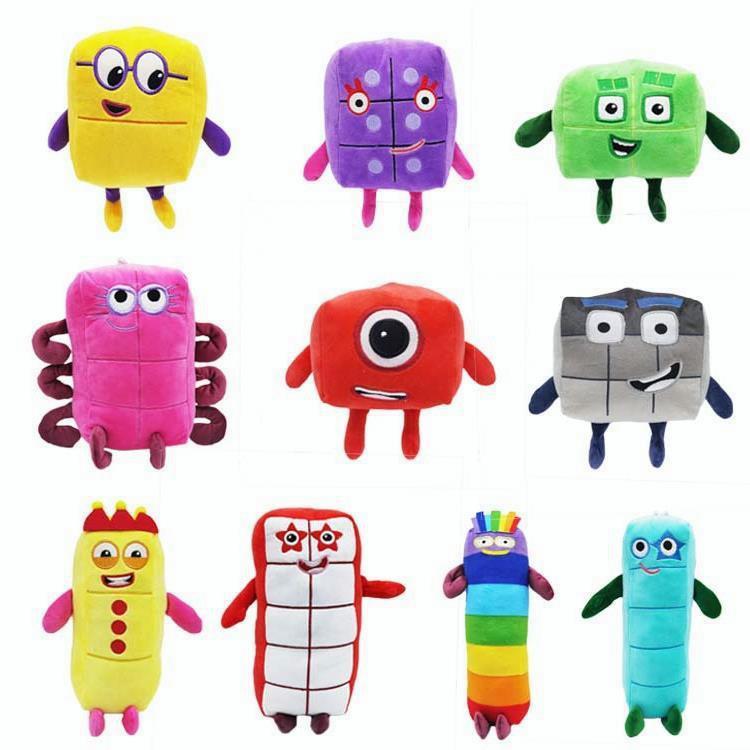 Cute Cartoon Numberblocks Plush Doll Educational Stuffed Toys Number ...
