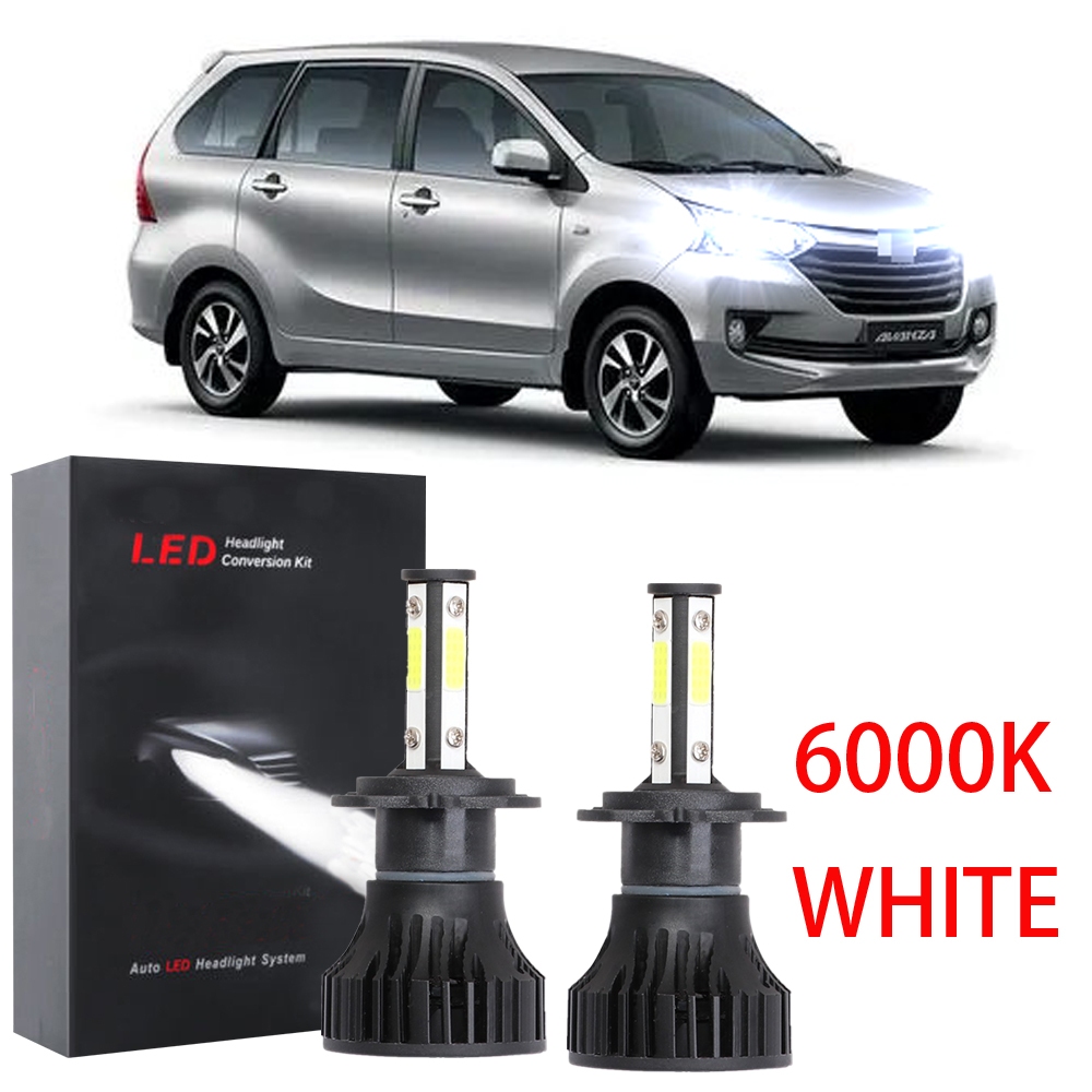 For Toyota Avanza F653 2016-2019 2PCS WHITE 12-32V 6000K LED Headlight ...