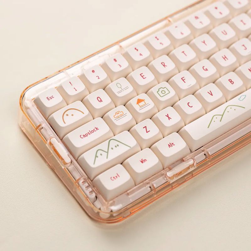 【Keycap Only】Doodle Hand Drawn keycaps 131 Keys XDA Profile PBT ...