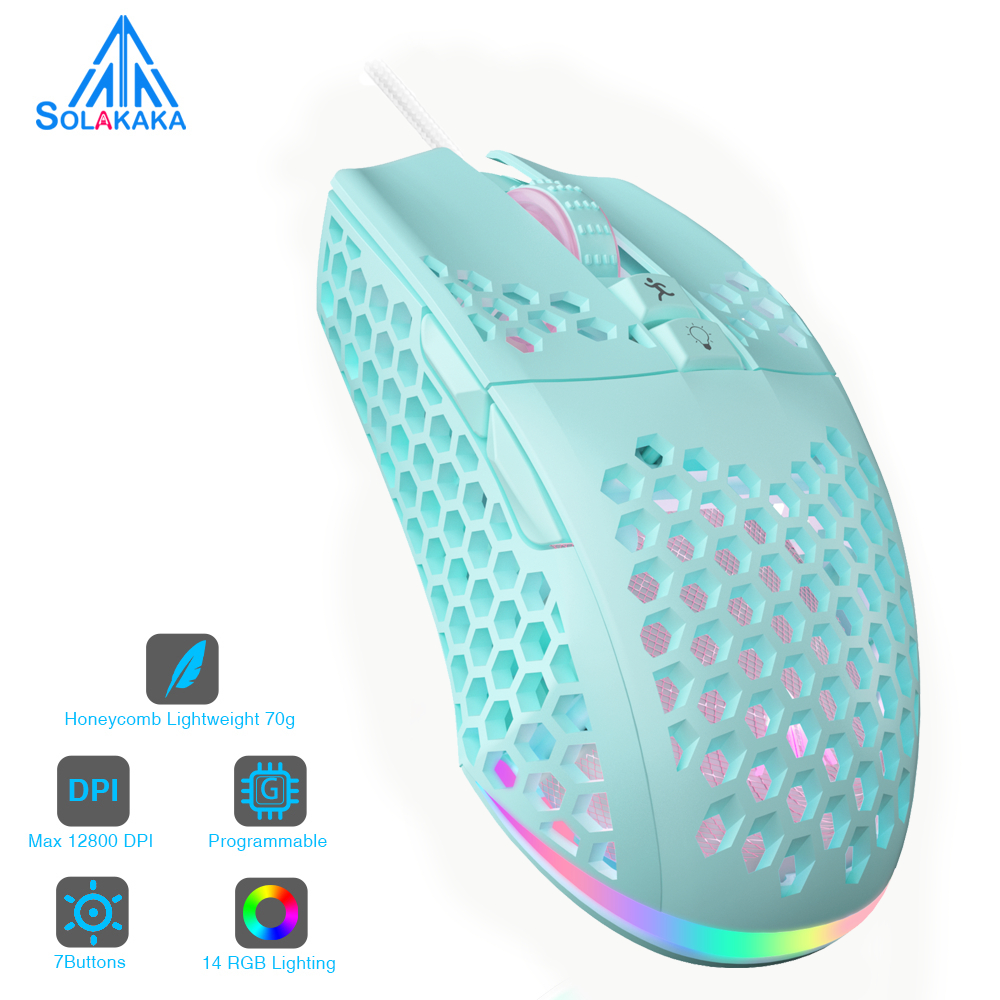 SOLAKAKA SM600 Wired 2.4G Wireless Charging Bluetooth Mouse with ...