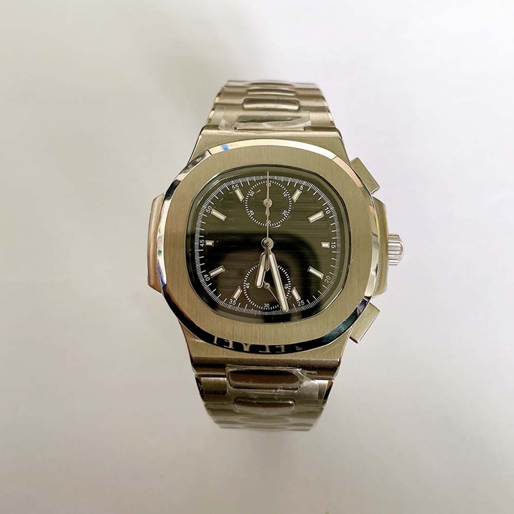 41MM Modified Men's Watch Nautilus Style Without Logo Quartz Watch VK61 ...