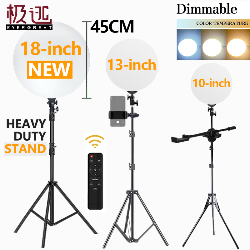 10/13/18 inch Professional Round Panel Light LED Fill Lighting With ...