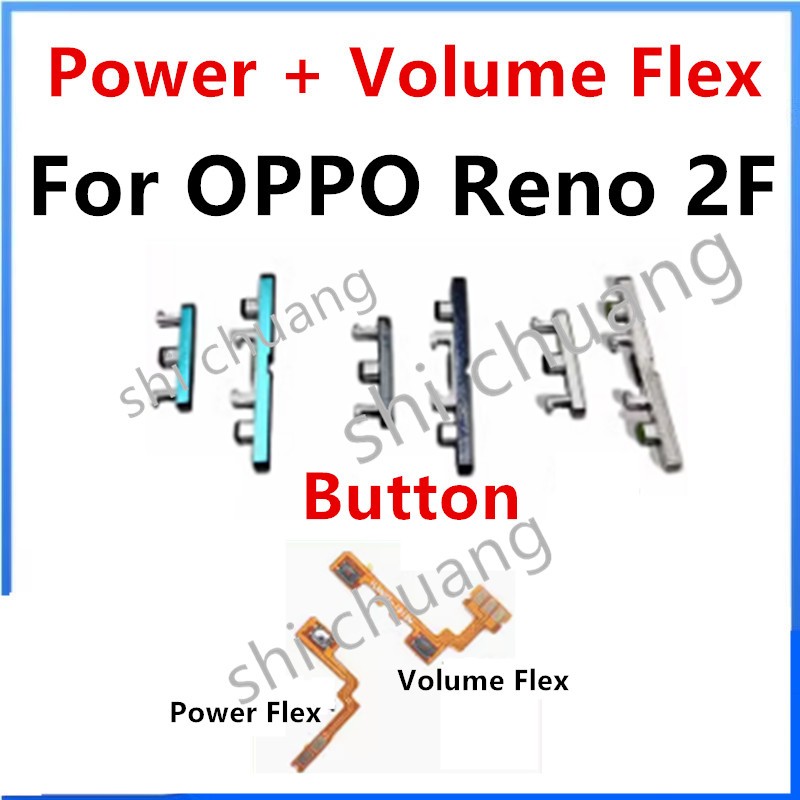 Volume Button Power Switch On Off Button Flex Cable For OPPO Reno 2F 2 F CPH1989 1989 Flex Cable ...