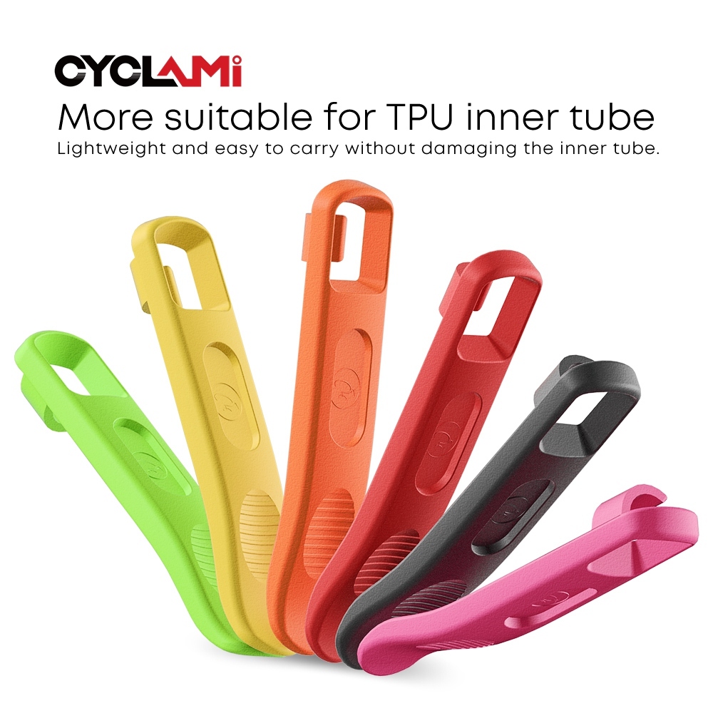 CYCLAMI 2 pcs Bike Tyre Pry Bar ROAD MTB TPU Inner Tube Tube Remover ...