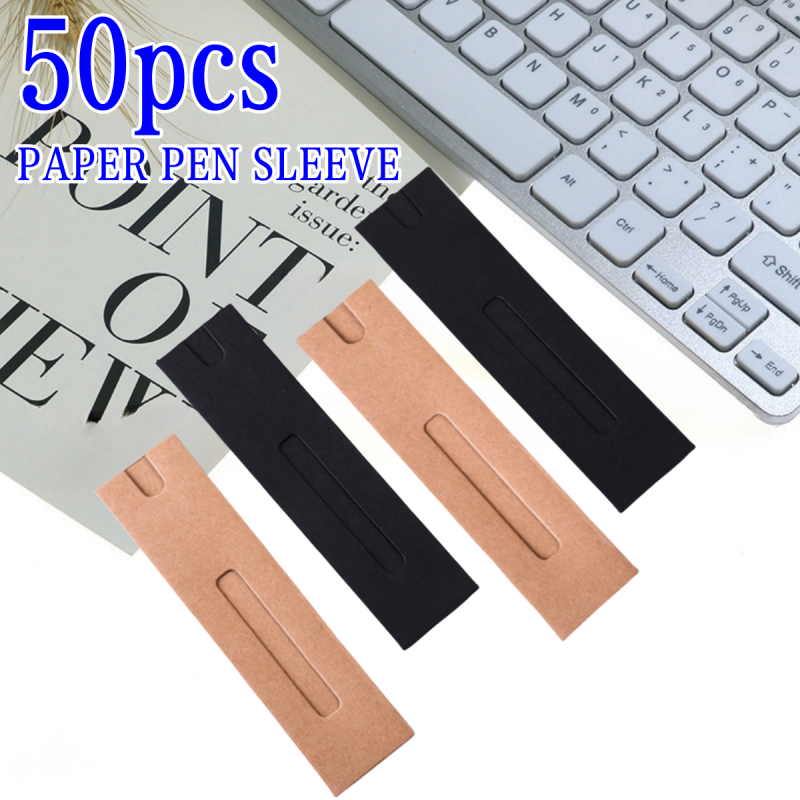 100pcs Ballpen Packaging/Packaging For Pen/Kraft Paper Pen Sleeve/Pen ...