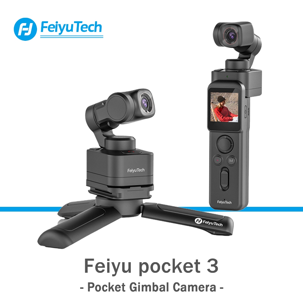 FeiyuTech Pocket 3 Cordless Detachable 3-Axis Stabilizer Gimbal Camera ...