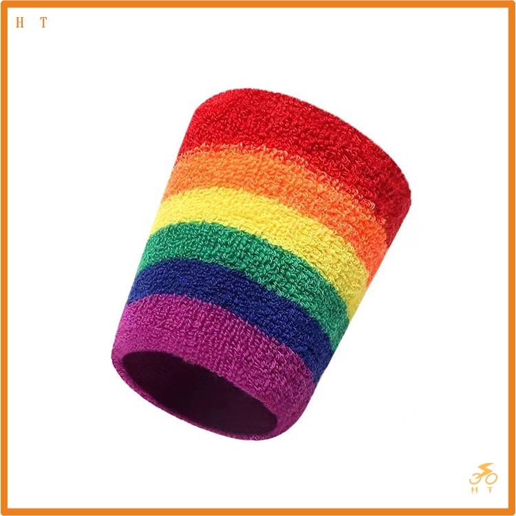 Rainbow Basketball Wrist Guard Sports Fitness Men's and Women's Cotton ...