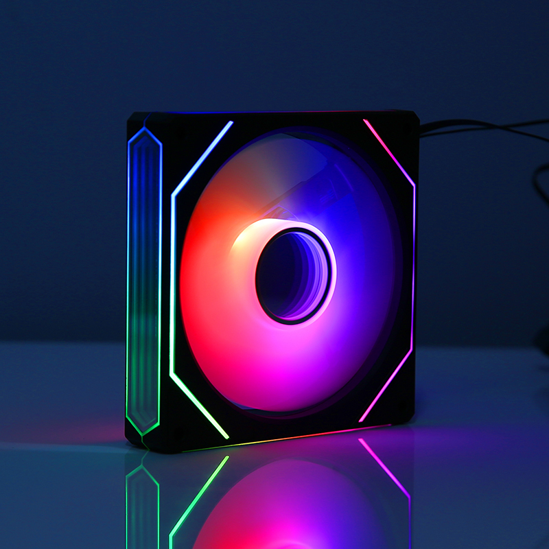 Jungle Leopard Prism 6Pro ARGB CPU Fan 120mm 3-sided Infinite Mirror 5V ...