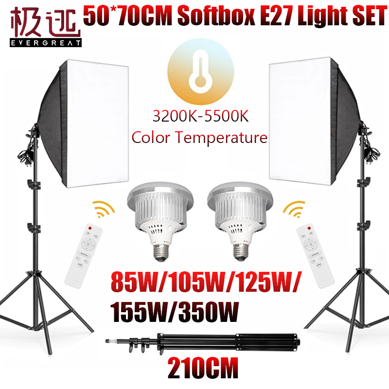 Softbox 50x70cm Professional Photography Stduio Continuous Lightting ...