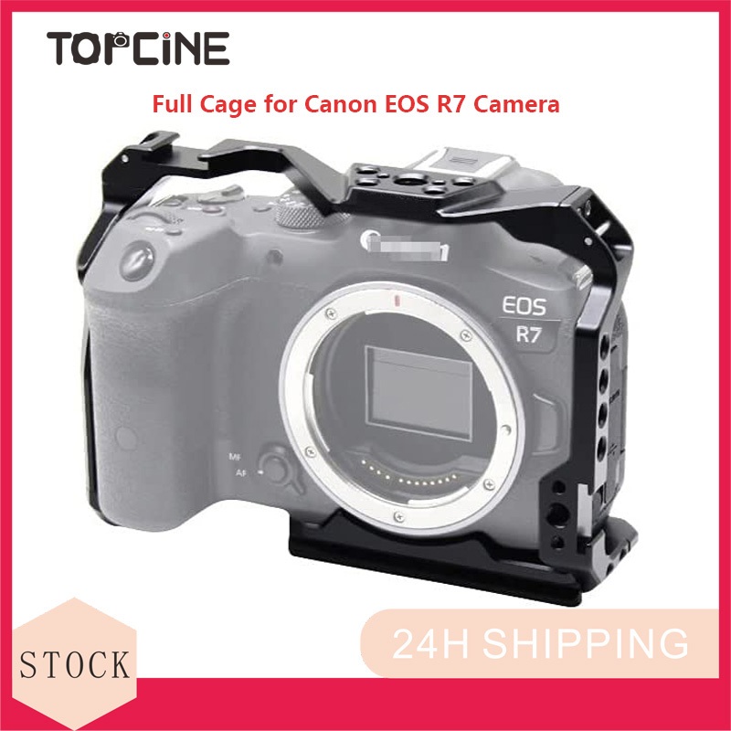 R7 Cage for Canon EOS R7 Camera Full Cage with Quick Release Plate Cold ...