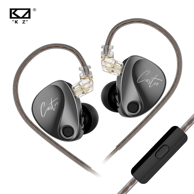 KZ Castor in Ear HiFi Earphone 2DD Dynamic High-end Tunable Earphones ...
