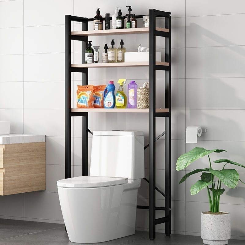 Toilet Cabinet Shelf Washing Machine Rack Bathroom Balcony Multi-layer ...