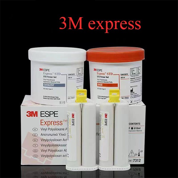 3M ESPE Express STD Firmer Set 305ml +50ml Dental Impression Kit Soft Putty and Light Body ...