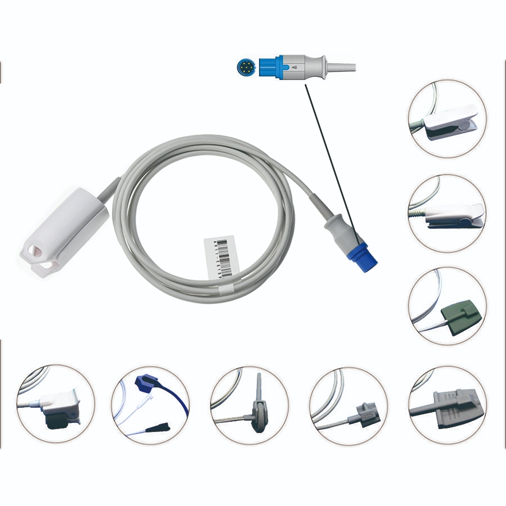 Compatible with SIE*MEN*S,7 Pin Type of Monitor Spo2 Probe Sensor ...