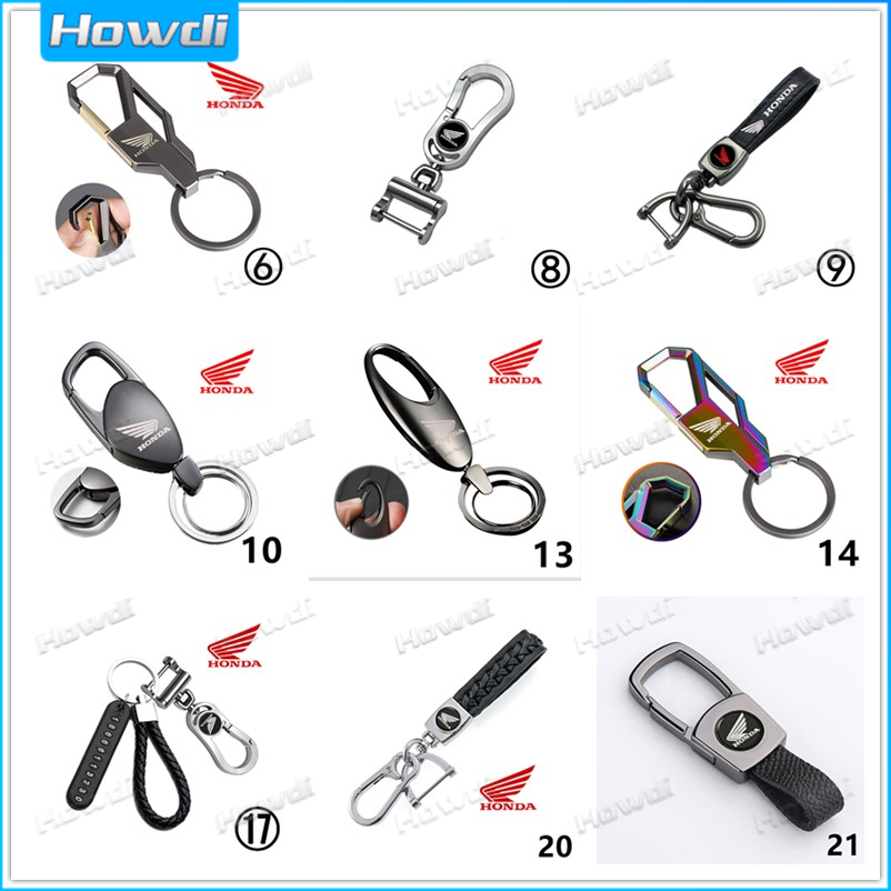 【Keychain SET】Creative Alloy Meta keychain with logo for Honda Motor ...