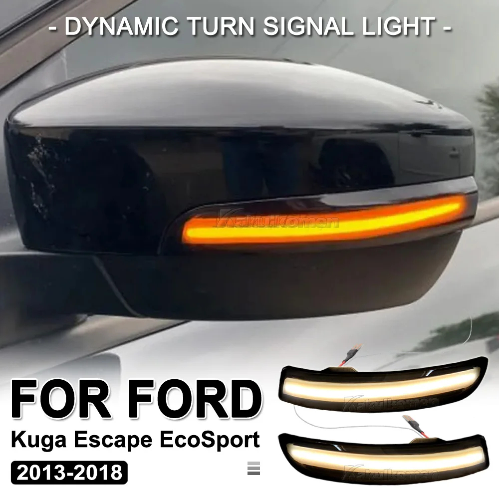 Dynamic Flash LED Flash Turn Signal Light Suitable for Ford Kuga Escape ...