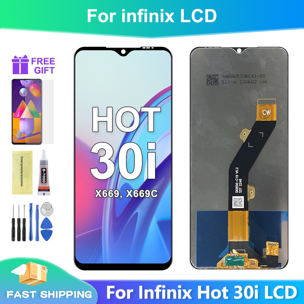 Original LCD For Infinix Hot 30i X669 X669C Hot 30i NFC X669D / Hot 30 ...