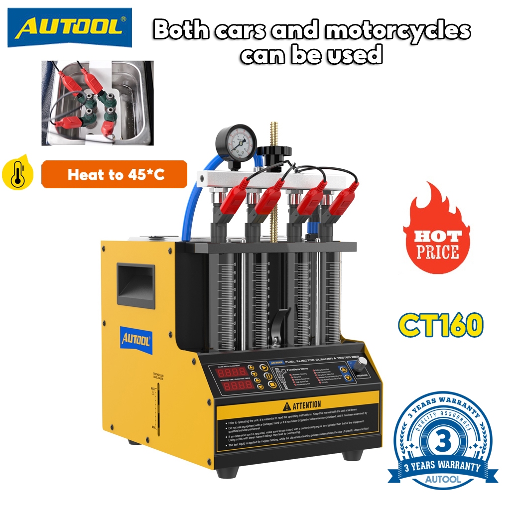 AUTOOL CT160 Fuel Injector Cleaner & Tester Suitable for cars ...