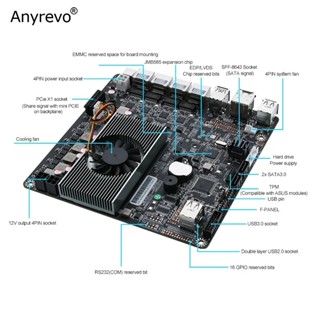 Intel N100 Core i3-N305 NAS Motherboard board DC Power Supply 2 M.2 ...