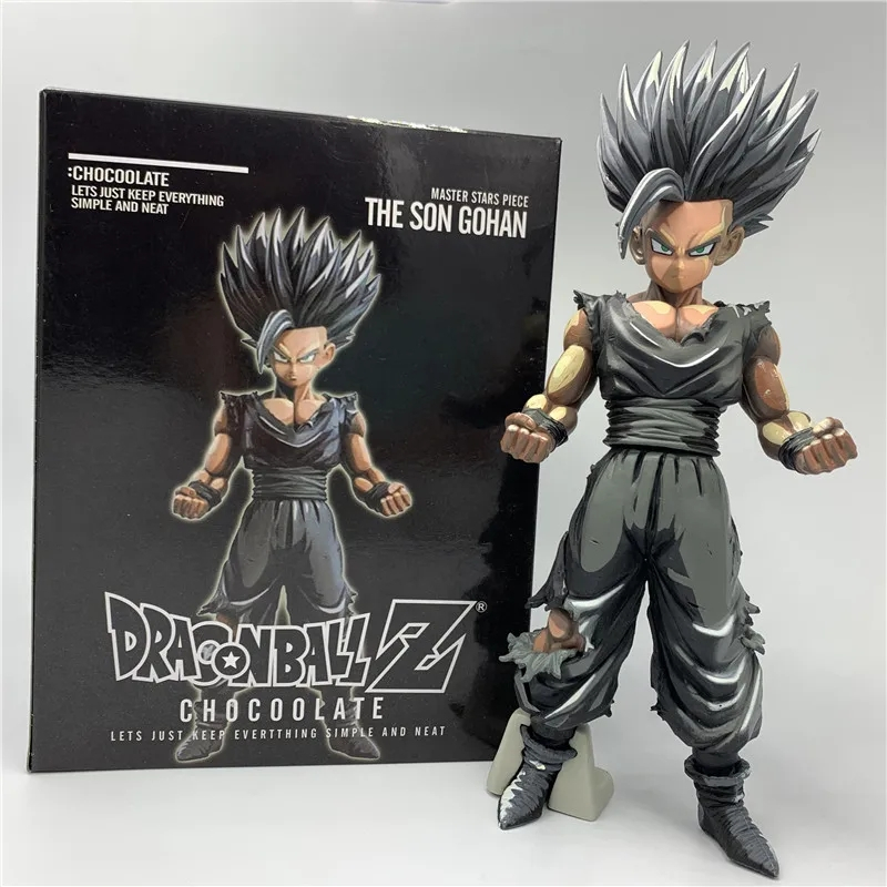 Anime Dragon Ball Z Figure Gohan Super Saiyan Chocolate Black Ver. PVC ...