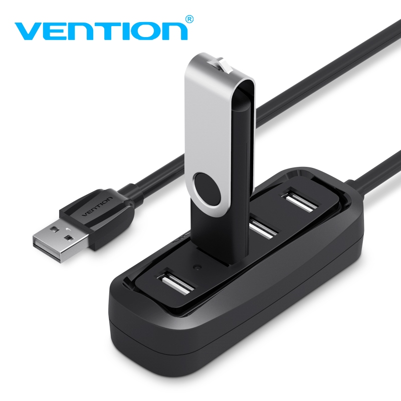 Vention Usb 2.0 Hub 4 Ports Otg 480Mbps Splitter High Speed For Laptop ...