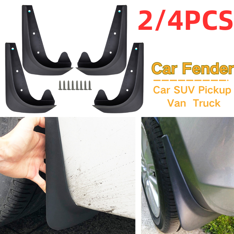 2/4pcs Car SUV Pickup Van Mud Flaps Mudguards Front Rear Fender Splash ...