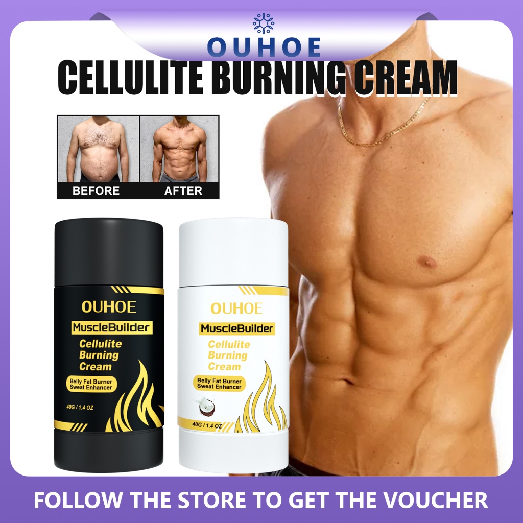 OUHOE Cellulite Burning Cream 40g Abdominal Muscle Cream Strengthen Fat ...