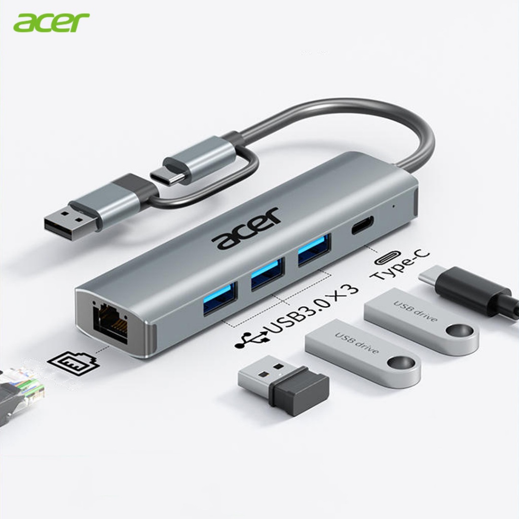 Acer Multi Functional Docking Station, Type-C Gigabit Ethernet Cable ...
