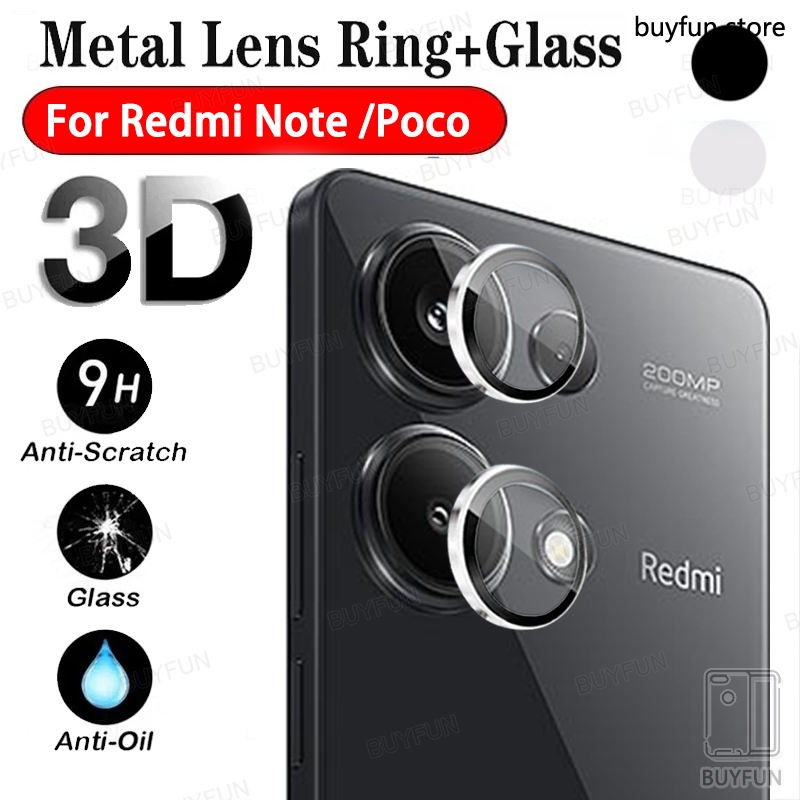 Metal Lens Ring Glass for xiaomi Redmi Note 13 pro 4G x7Pro x7 Note12 ...