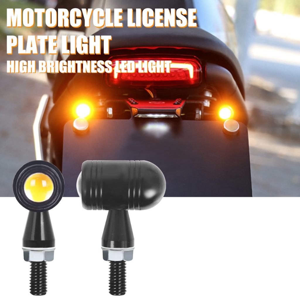 Motorcycle LED Hawk Eye Shape Mini License Plate Light Motorcycle Tail ...