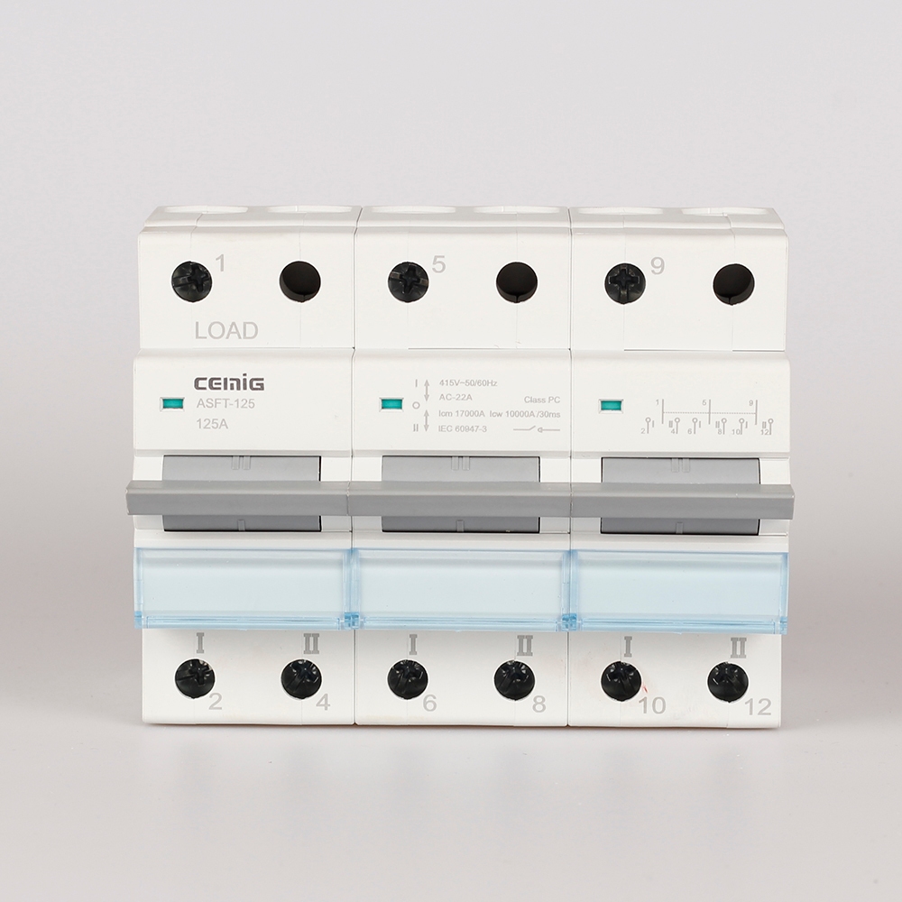 3P 125A Manual Dual Power Transfer Switch MTS Circuit Breaker ...