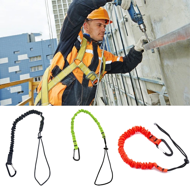 Carabiner Lanyard Retractable Safety Rope Telescopic Elastic Climbing ...