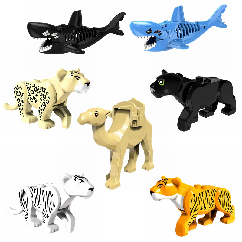 Shark, Black Panther, Tiger, Camel Building Block Compatible With Lego ...