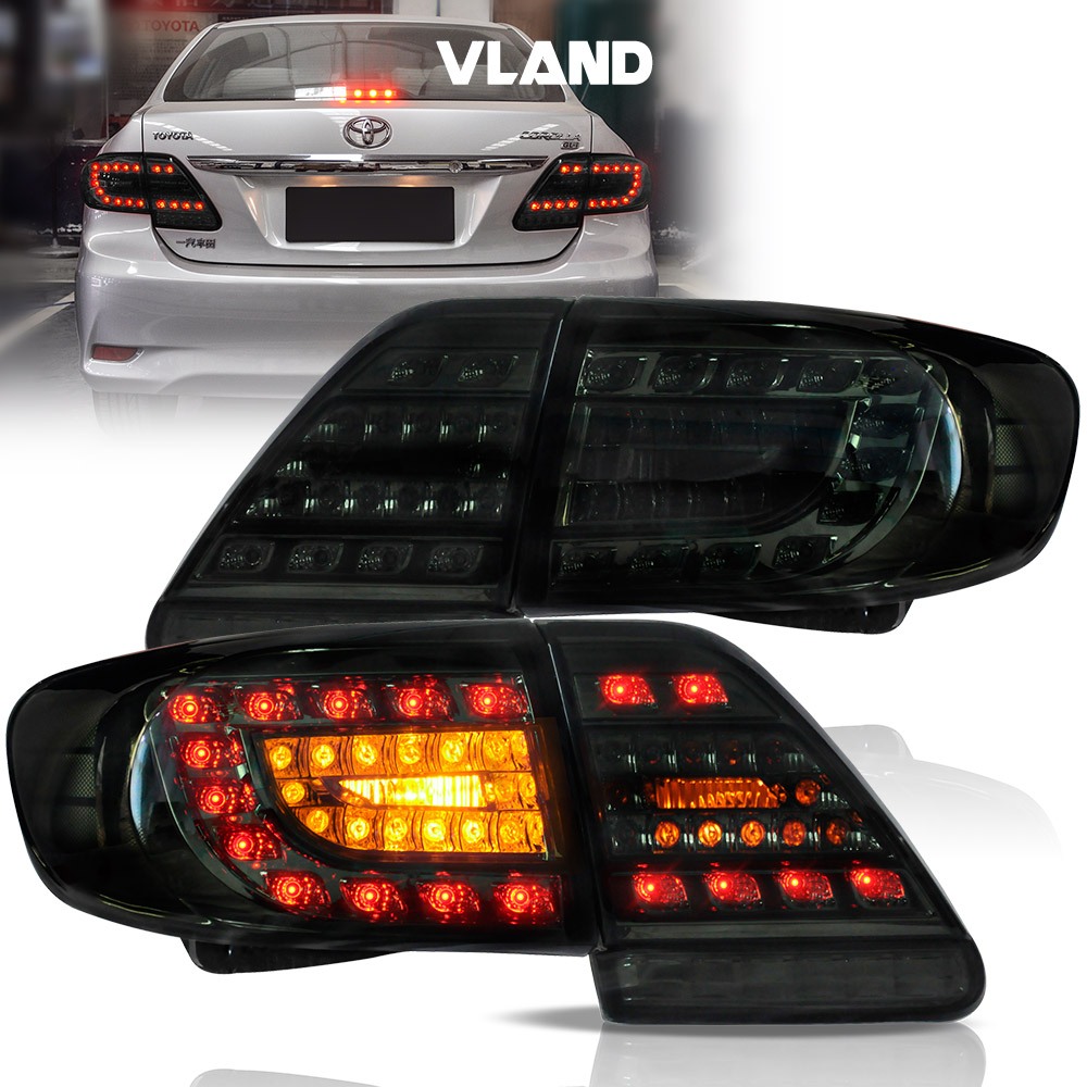 11-13 Toyota Corolla 10th Gen (E140 Wide-Body) Facelift Vland LED Tail ...