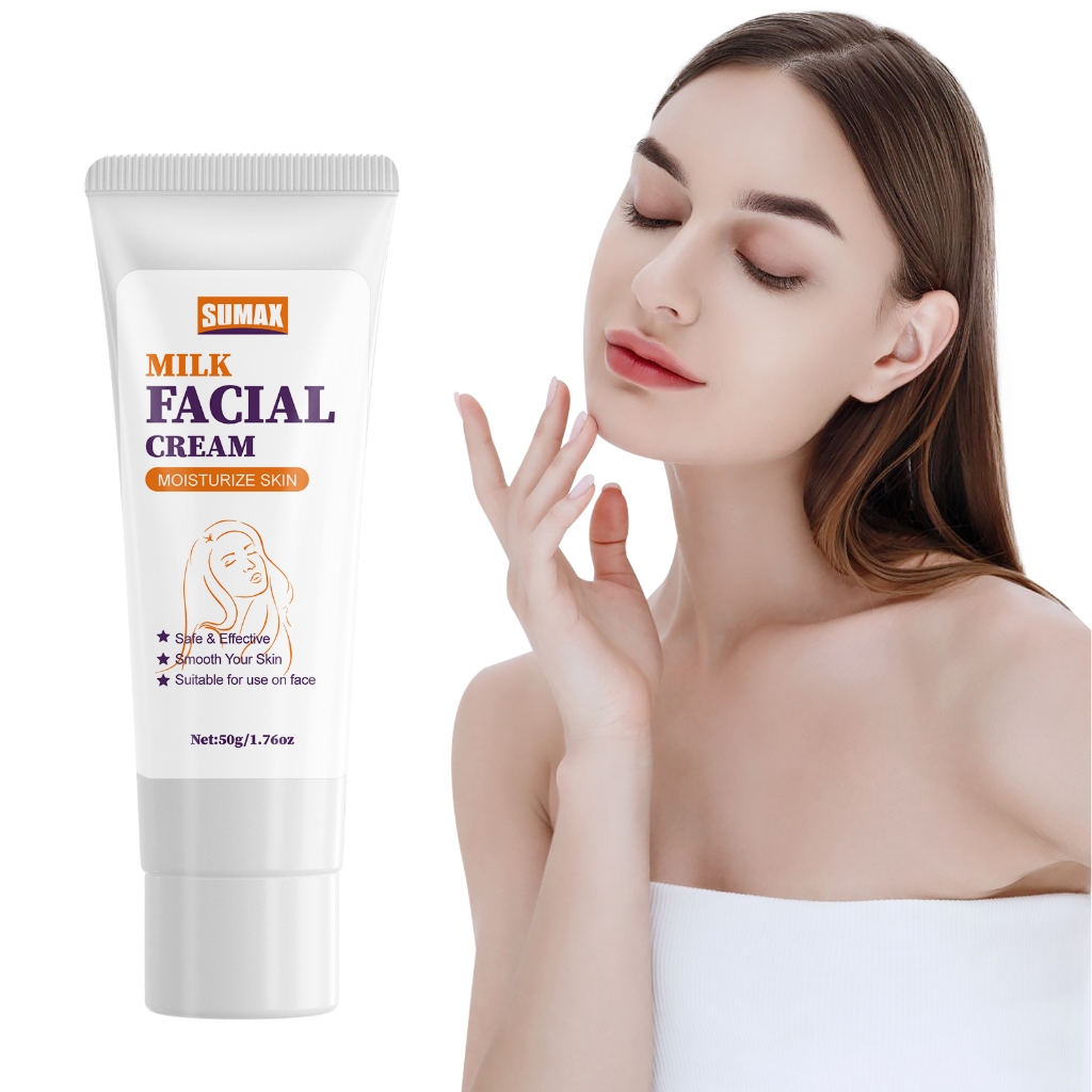 Sumax Milk Facial Cream, Face Milk Cream Moisturizing Nourish Skin, for ...