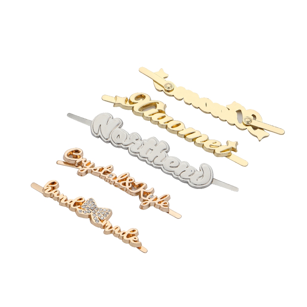 Fashion Bag Accessories Making Metal Embossed Name Plate Logo Tag ...