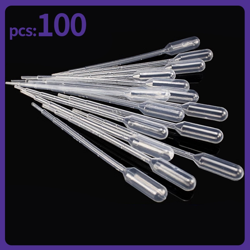 PCS:100 disposable plastic dropper pipette with graduated water feeding ...