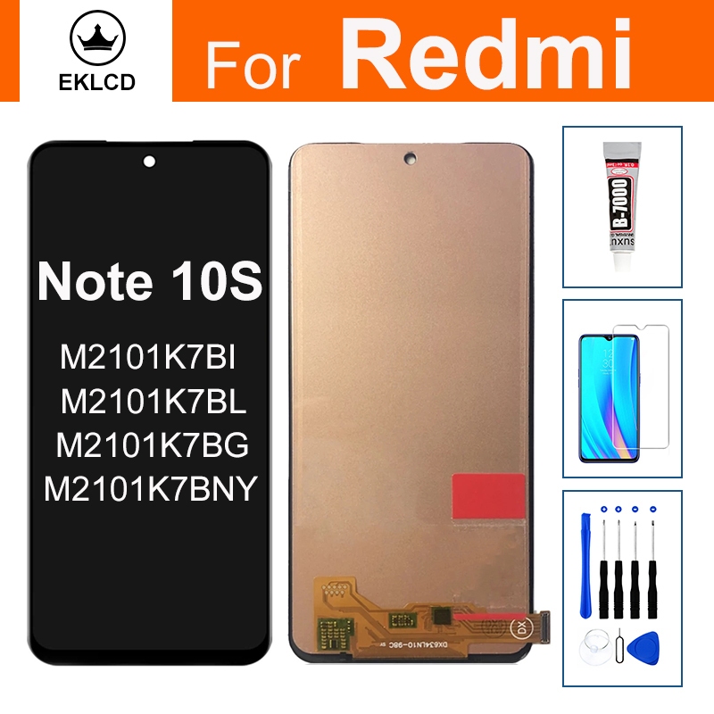 Screen For Xiaomi Redmi Note 10S M2101K7BG M2101K7BI LCD Display Touch ...
