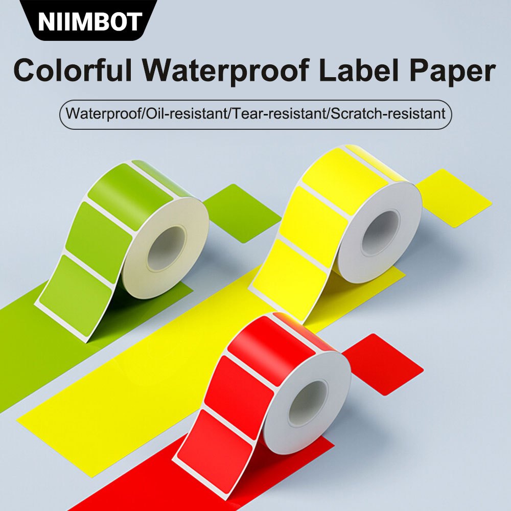 NIIMBOT B21/B1/B203/B3S Label Machine Printing Paper Self Adhesive Label Waterproof Oil ...