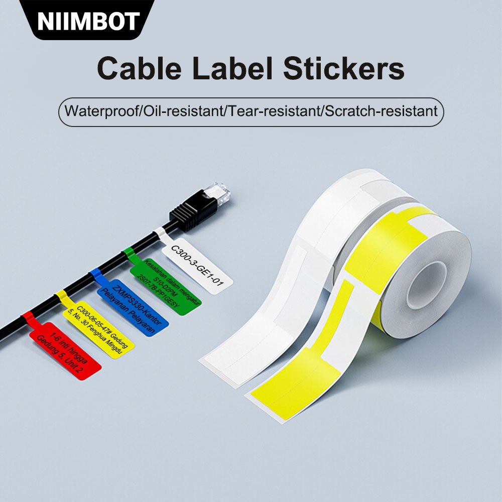 NIIMBOT B21 B1 B203 B3S Wire and Cable Label Paper Communication ...