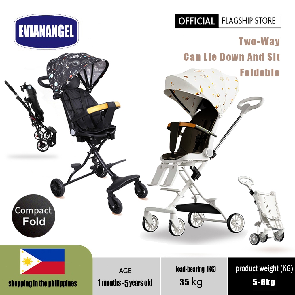 EVIANANGEL Stroller For Toddler Baby Stroller Lightweight Foldable Two ...
