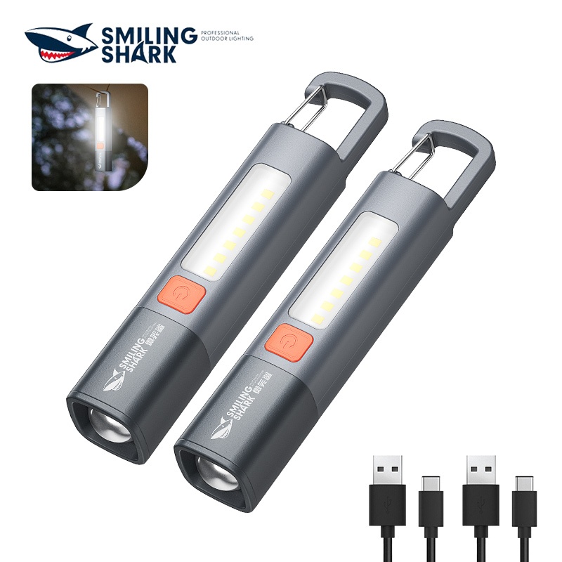 Smiling Shark SD1023 LED Torch Light XPE Super Bright Flashlight with ...