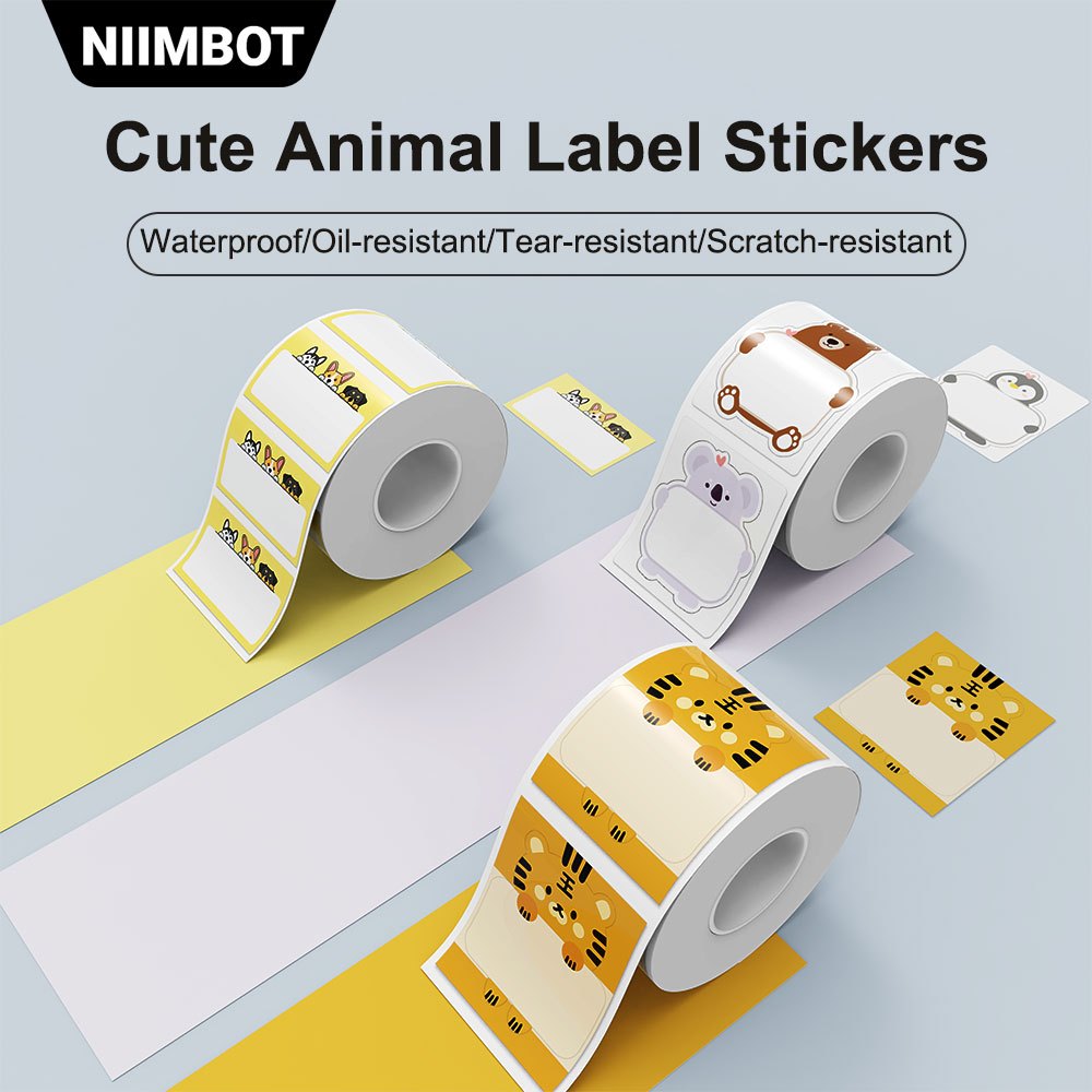 NIIMBOT B21/B3S/B203 Label Paper Name Sticker Waterproof Classified ...