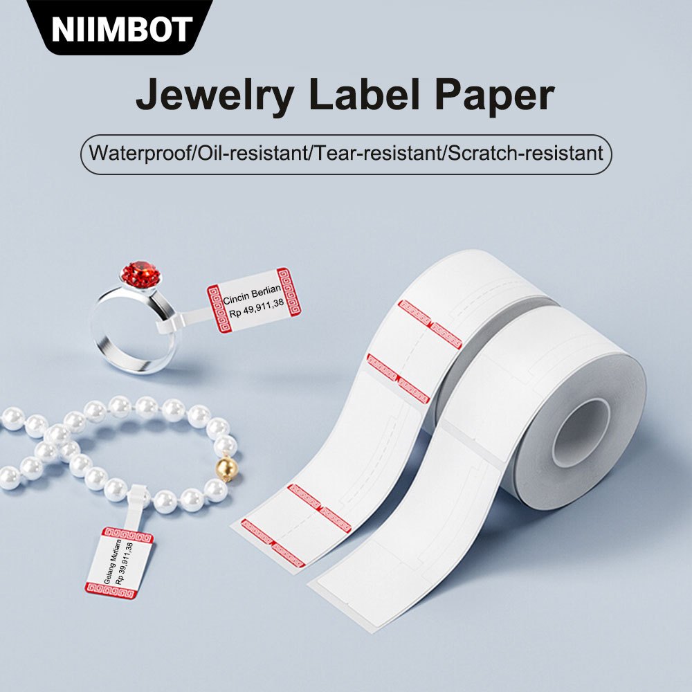 NIIMBOT B21 B1 B3S Jewelry Label Printing Paper Jewelry Label Jewelry ...