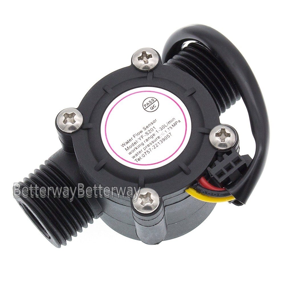 12V Water Flow Sensor DC 5-18V Flowmeter Hall Flow Sensor Water Control ...