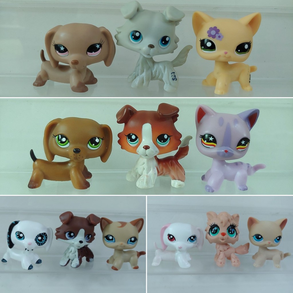 3pcs/lot LPS Toy pet shop short hair cat Littlest Pet Shop kid toy ...